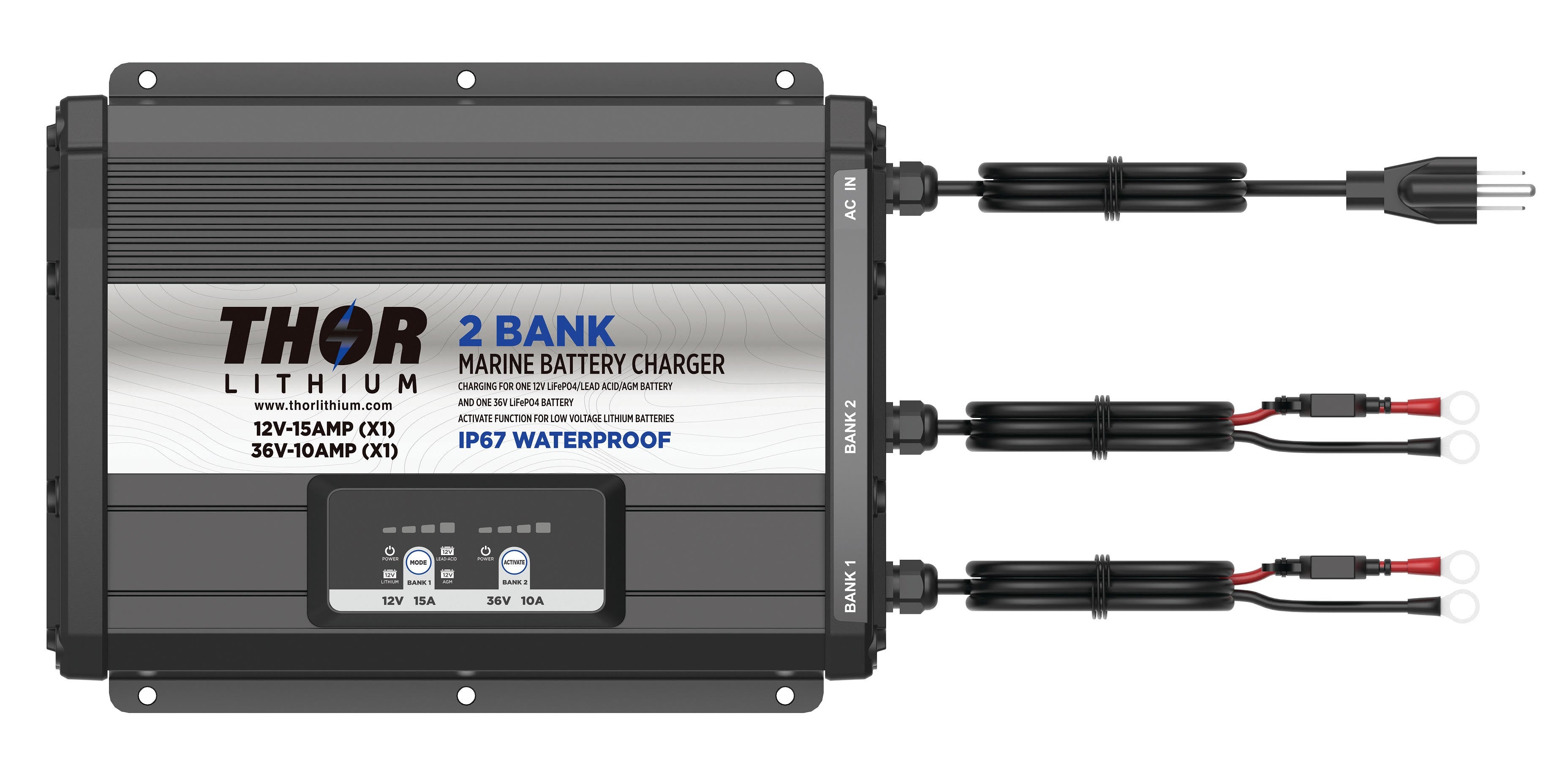 Battery Charger - TL1236C – Thor Lithium